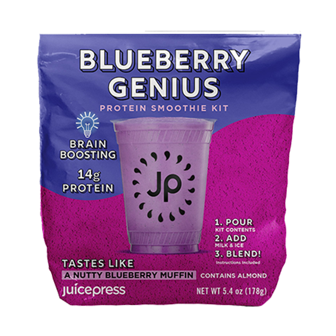 BLUEBERRY GENIUS PROTEIN SMOOTHIE KIT (Subscription) – Juice Press